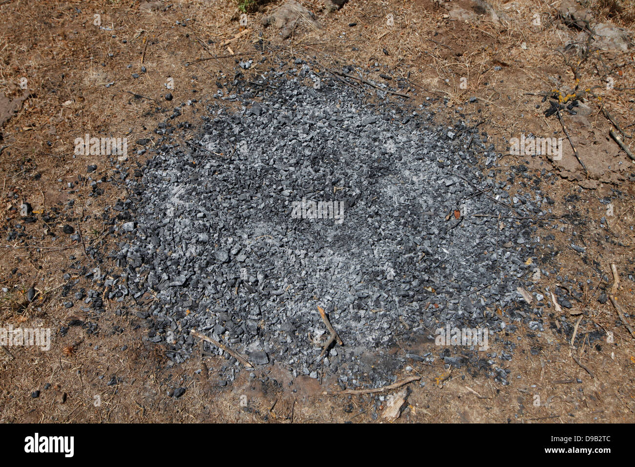 An extinguished bonfire Stock Photo - Alamy