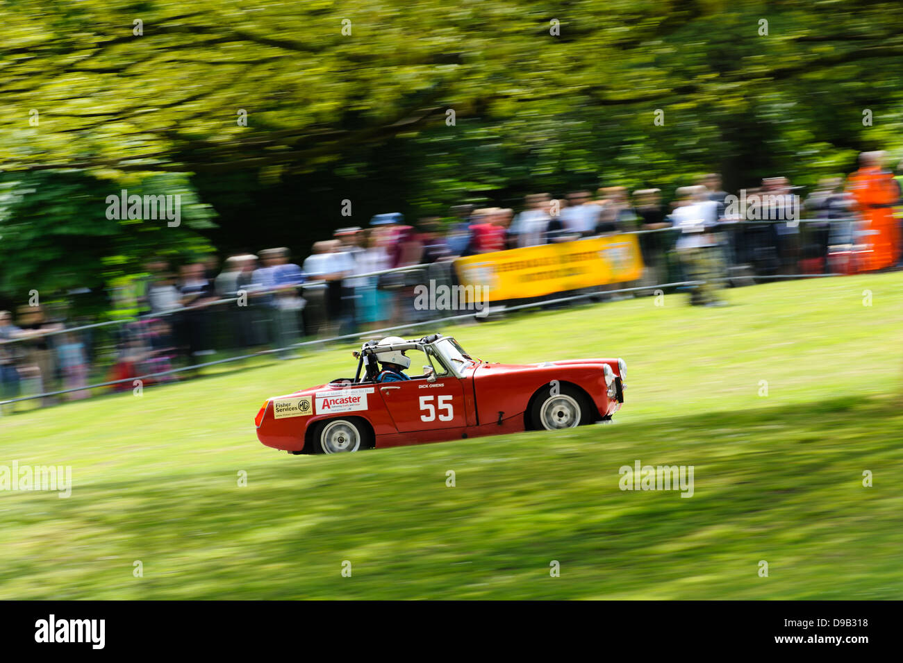 A car racing around Crystal Palace Park in London for the Motorsport at ...