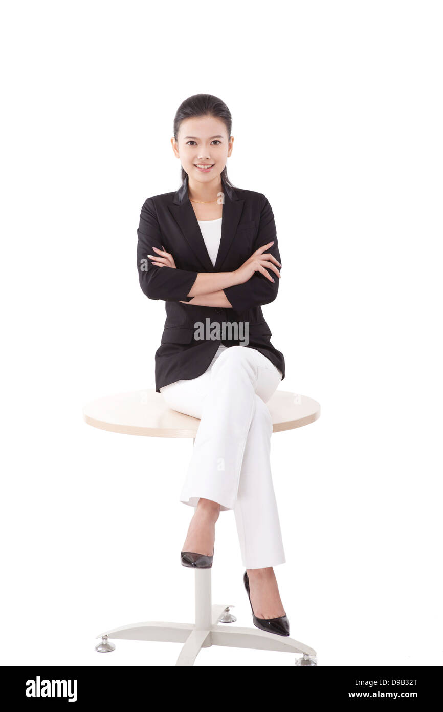 Person sitting table top view Cut Out Stock Images & Pictures - Alamy