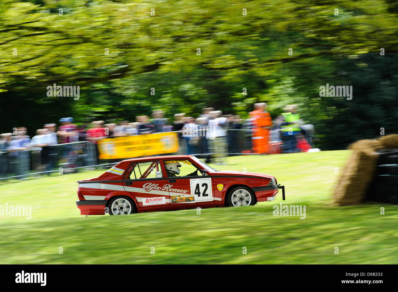 A car racing around Crystal Palace Park in London for the Motorsport at ...