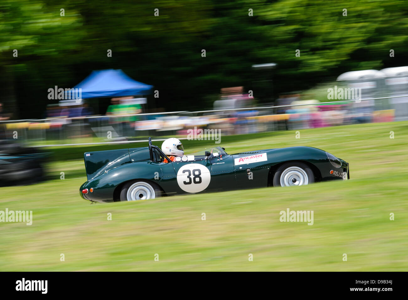 A car racing around Crystal Palace Park in London for the Motorsport at ...