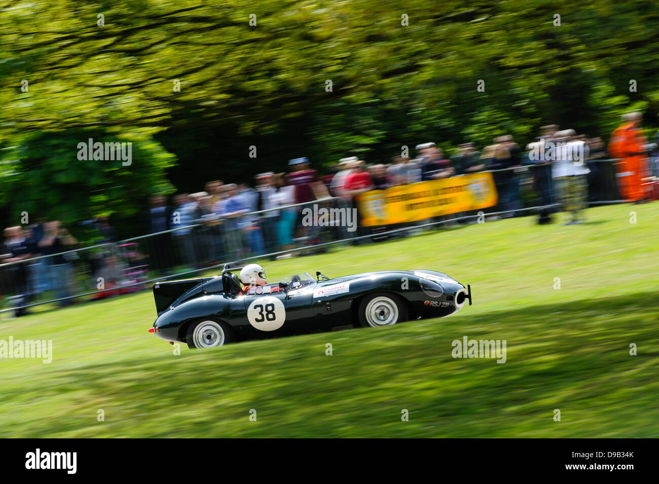 A car racing around Crystal Palace Park in London for the Motorsport at ...