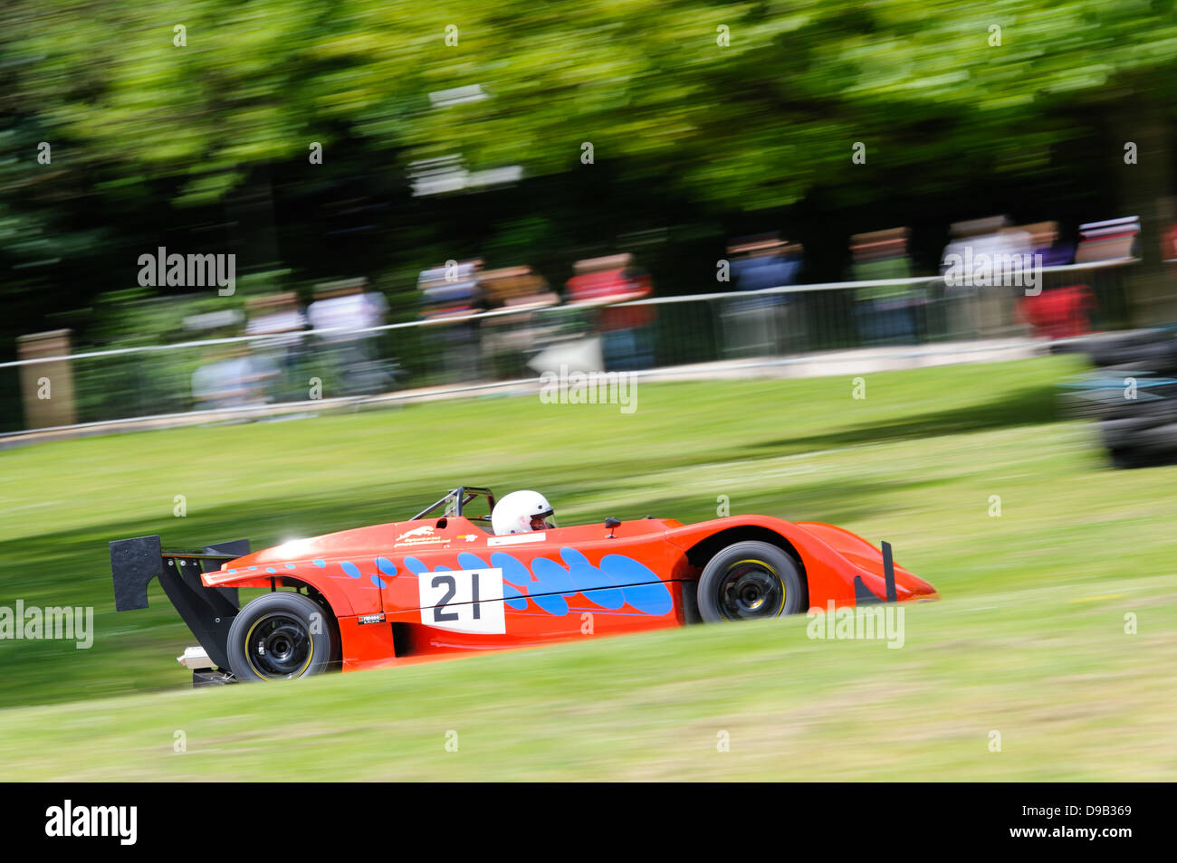 A car racing around Crystal Palace Park in London for the Motorsport at ...