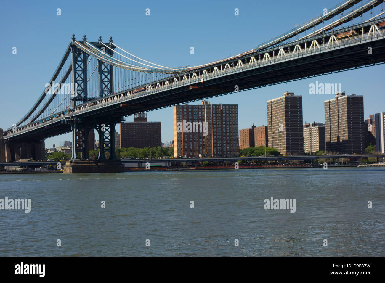 Manhattan Bridge cables New York City Stock Photo - Alamy