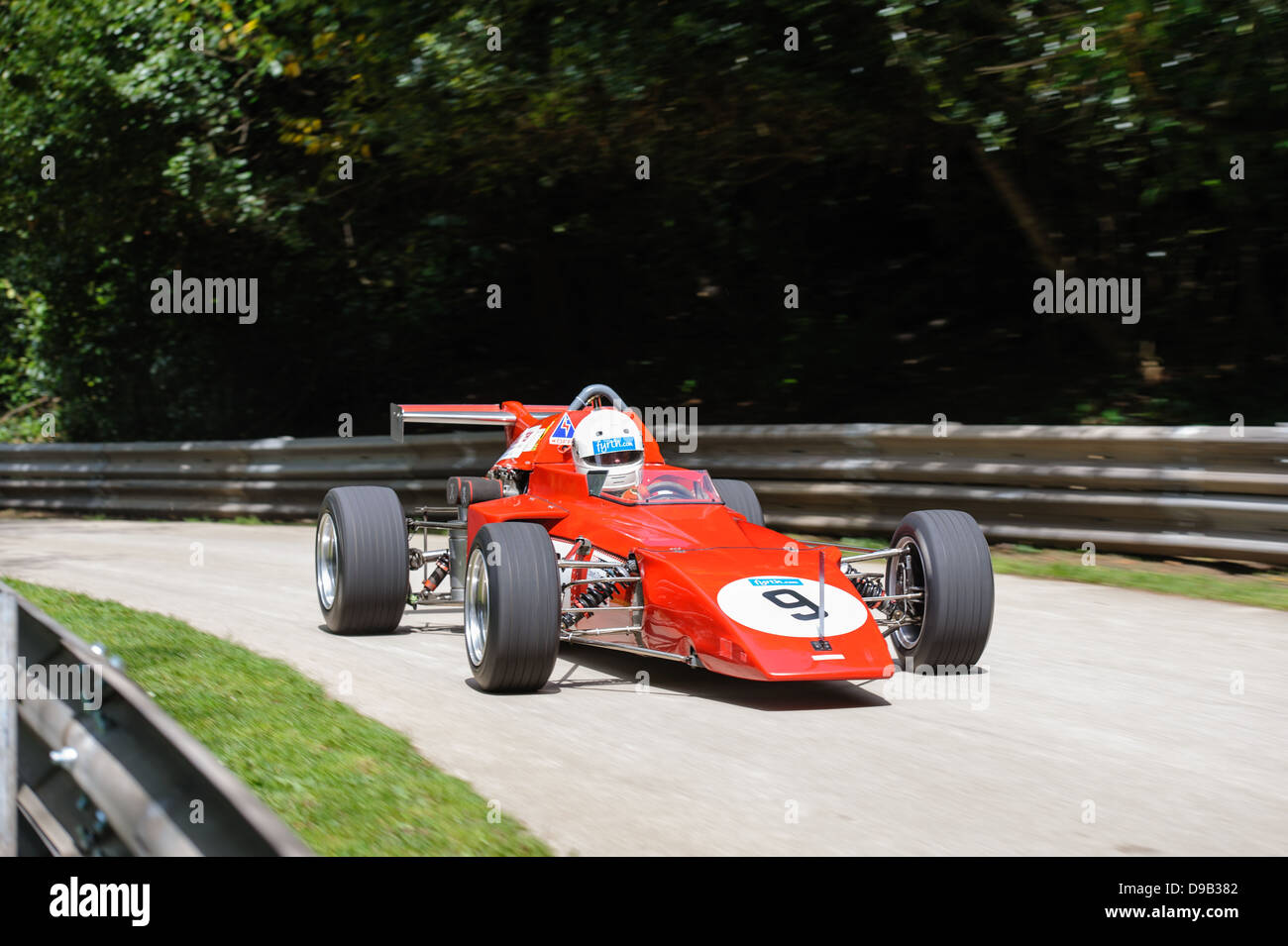 A car racing around Crystal Palace Park in London for the Motorsport at ...