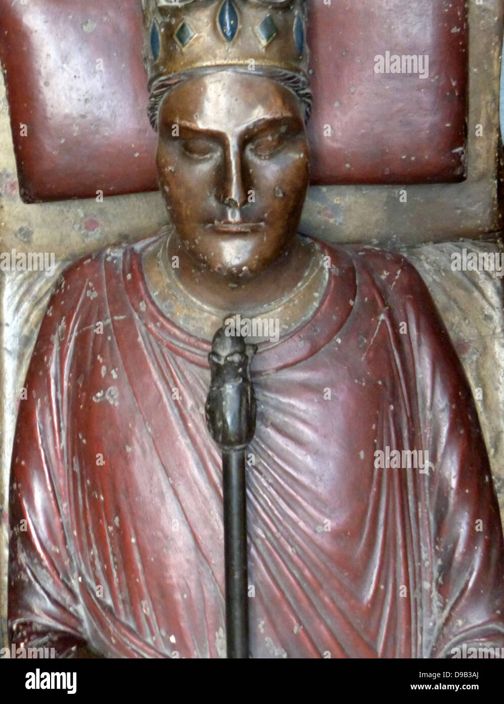 Plaster cast of the tomb of Ricahrd I King of England. Thge orriginal ...