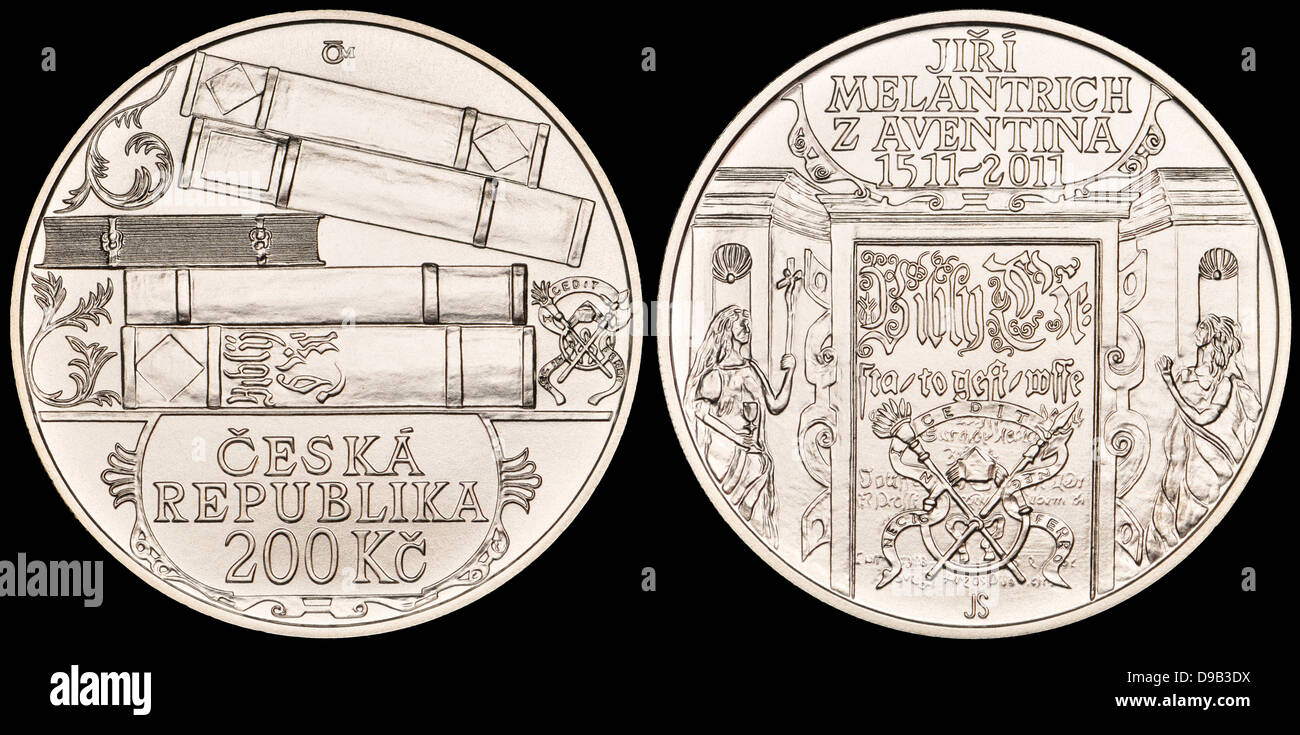 200Kc Silver commemorative coin from the Czech Republic. 500th ...