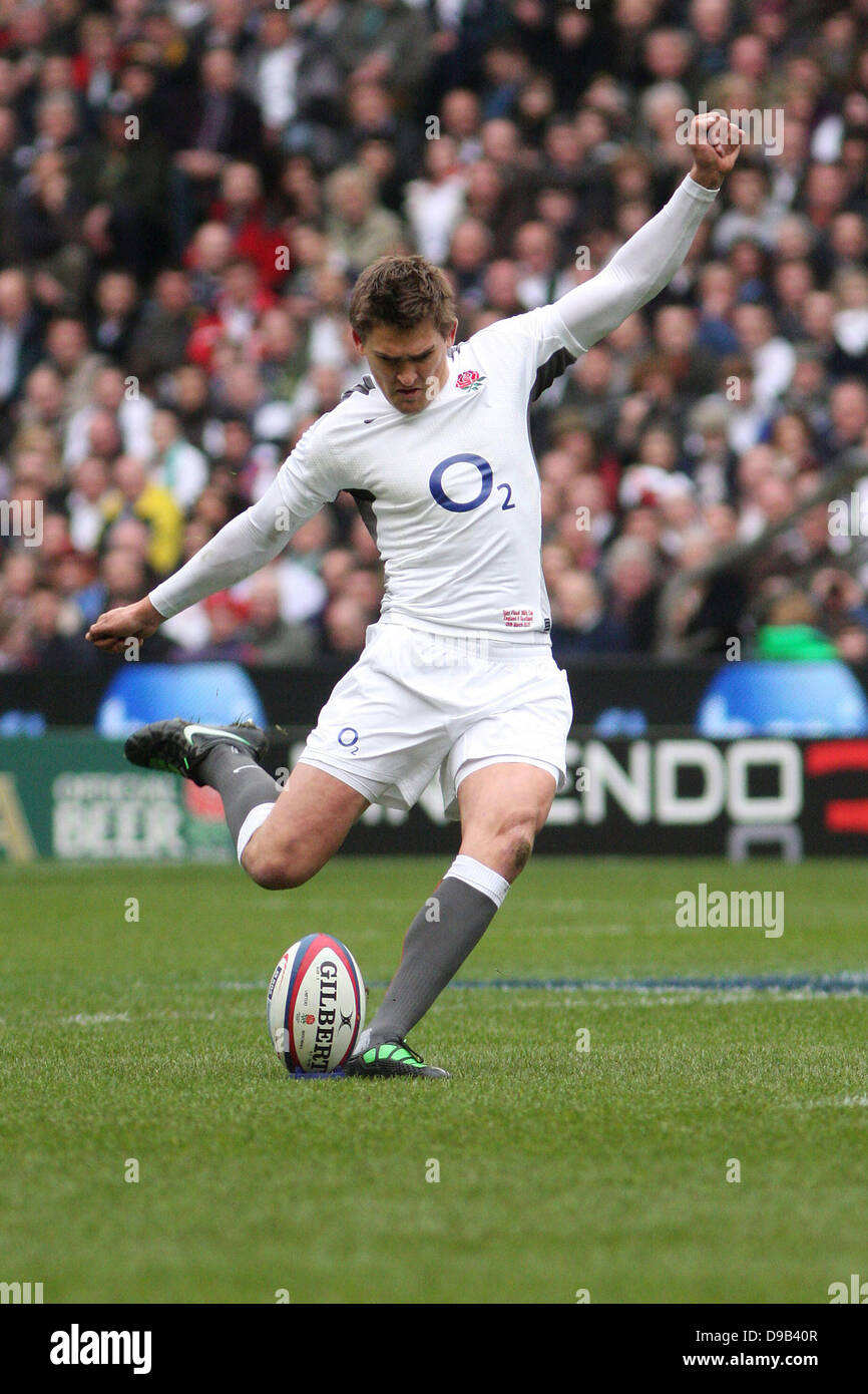 Toby Flood, during the RBS Six Nations match between England and ...