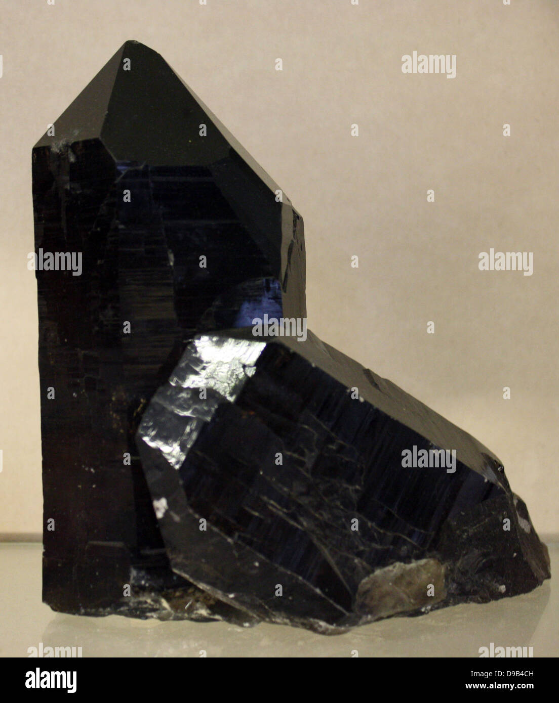 Smoky quartz' intergrown twinned crystals, Switzerland Stock Photo - Alamy