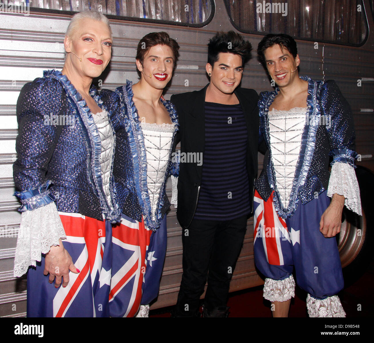 Tony Sheldon, Nick Adams, Adam Lambert and Will Swenson Backstage at ...