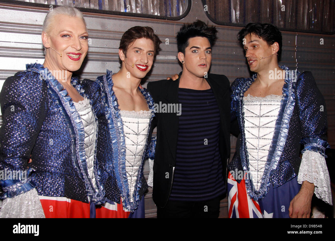 Tony Sheldon, Nick Adams, Adam Lambert and Will Swenson Backstage at ...
