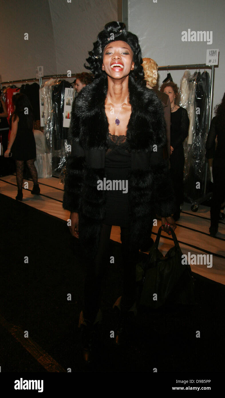 Model Mercedes-Benz Fashion Week - Fall 2012 - Zang Toi - Backstage New ...