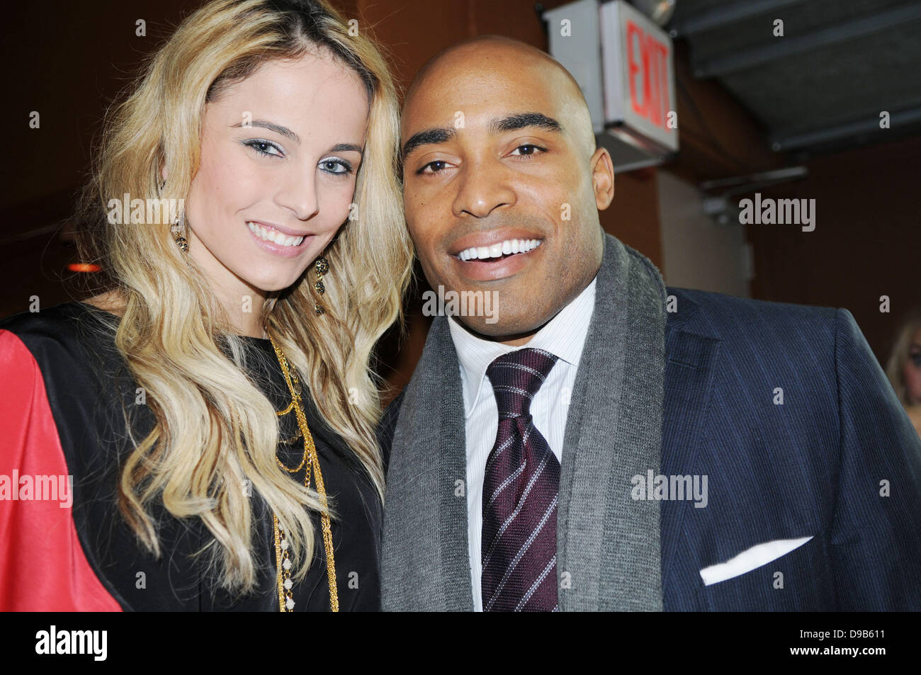 Tiki Barber and Traci Lynn Johnson Mercedes-Benz Fashion Week Fall 2012 ...