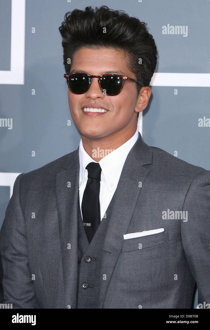 Bruno Mars 54th Annual Grammy Awards 2012 Arrivals Held At The