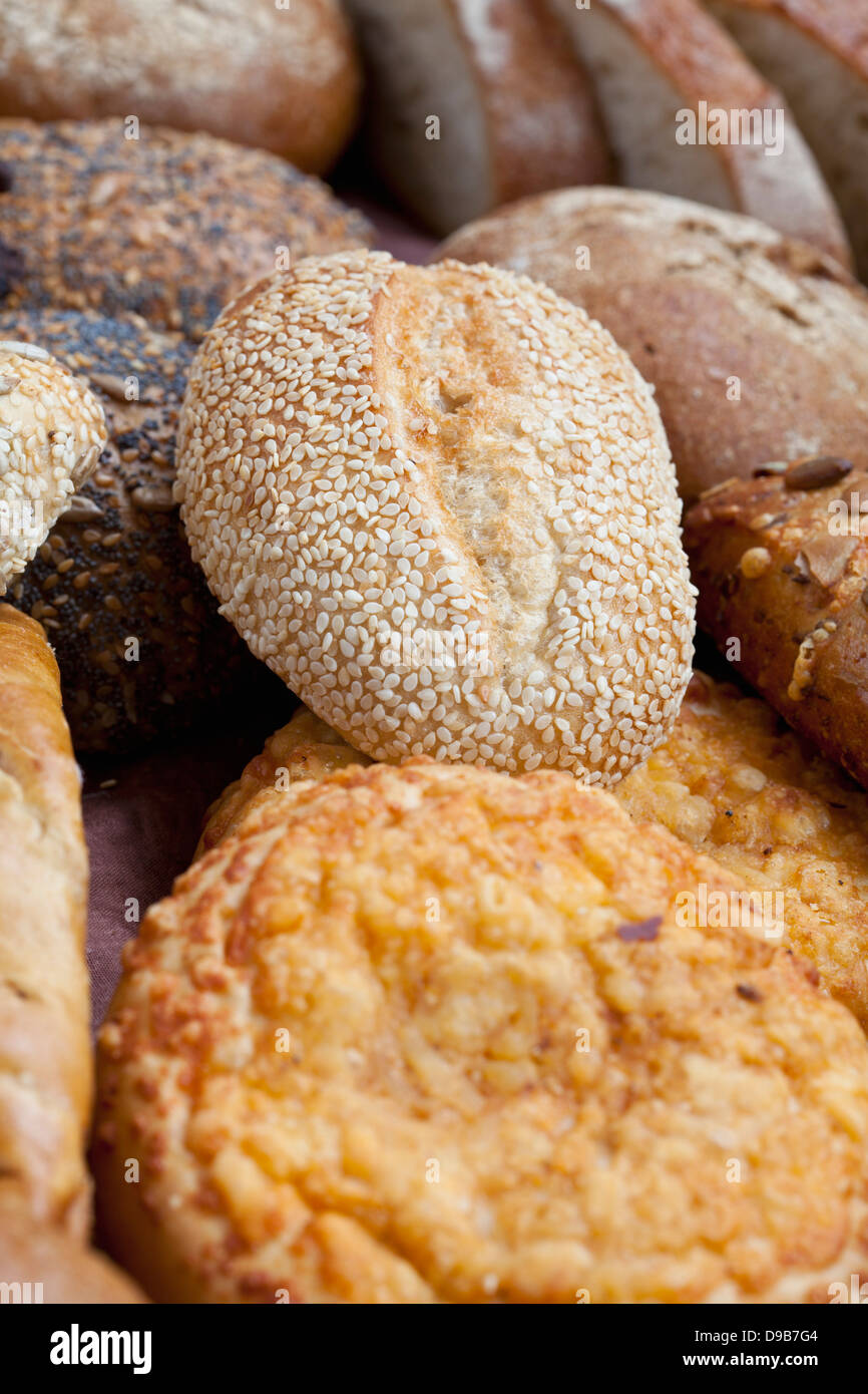 Mixed grain bread rolls hi-res stock photography and images - Alamy