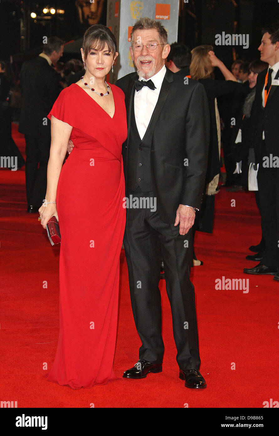 John Hurt and wife Ann Rees Meyers Orange British Academy Film Awards ...