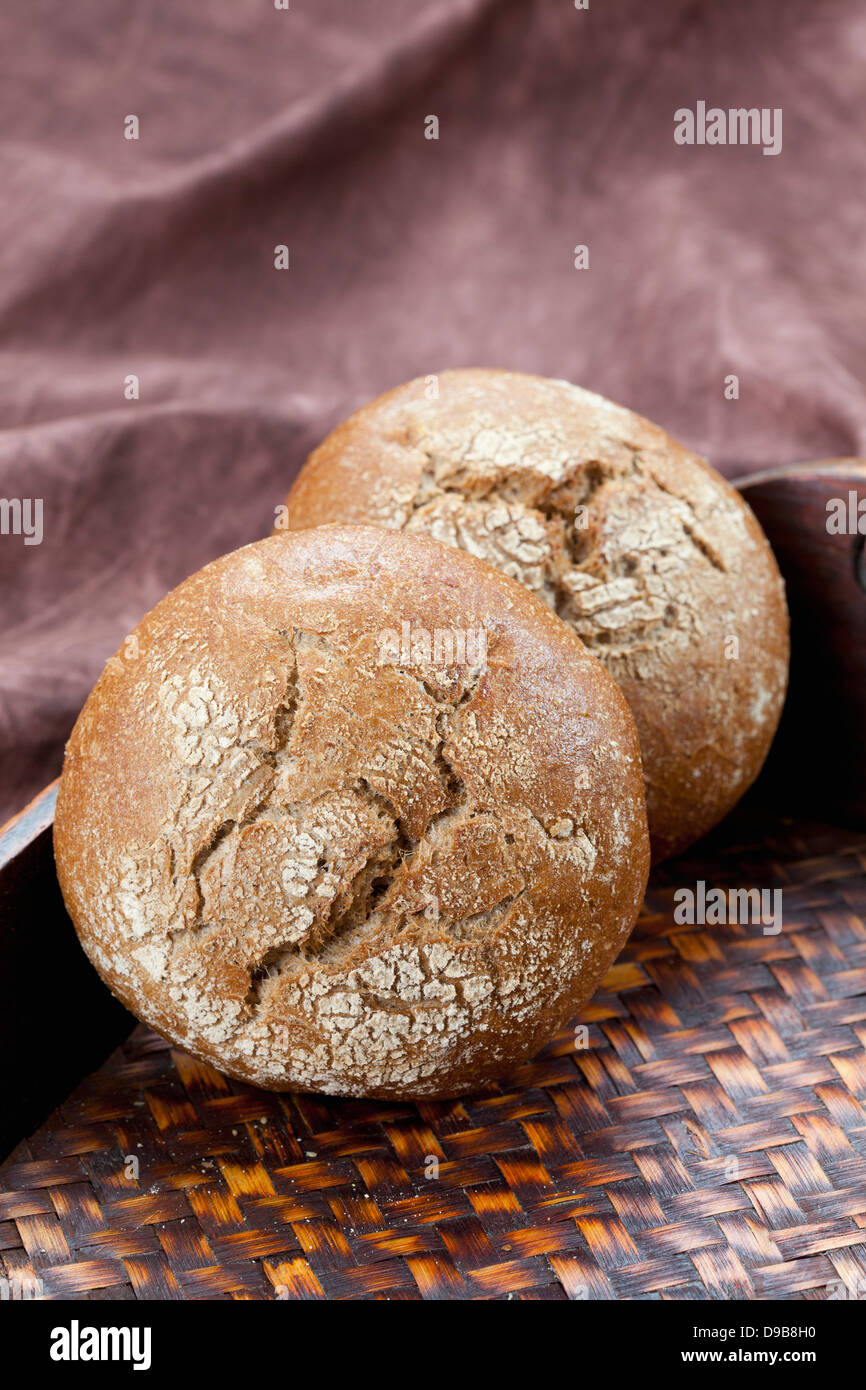 Rye rolls in tray hi-res stock photography and images - Alamy