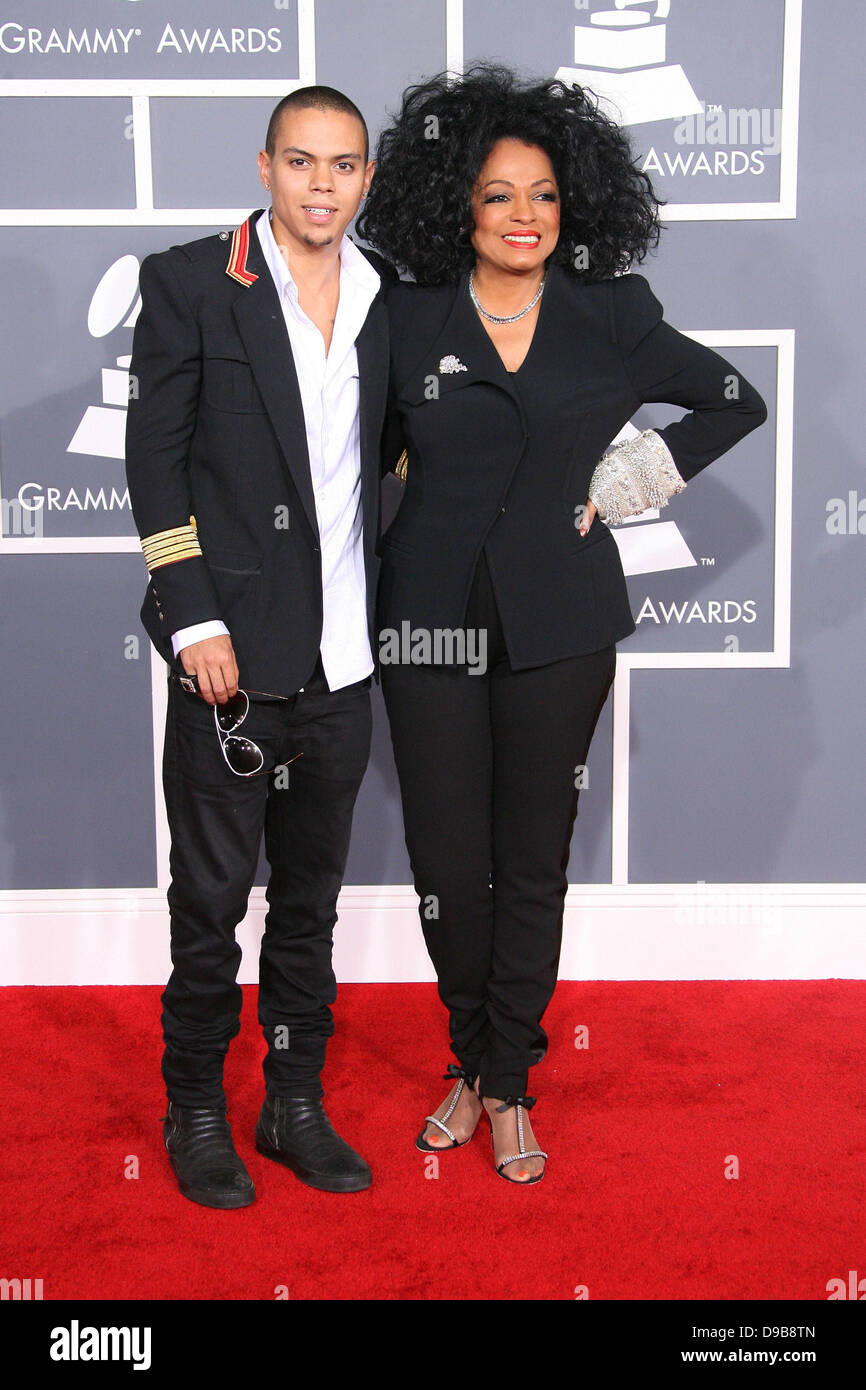 Diana Ross and son Evan Ross 54th Annual GRAMMY Awards (The Grammys ...