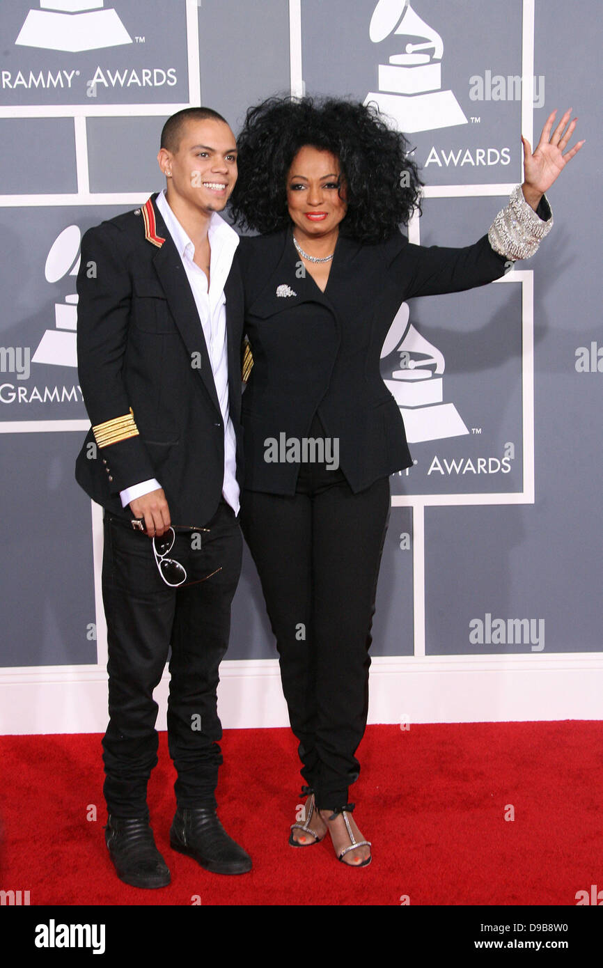 Diana Ross and son Evan Ross 54th Annual GRAMMY Awards (The Grammys ...