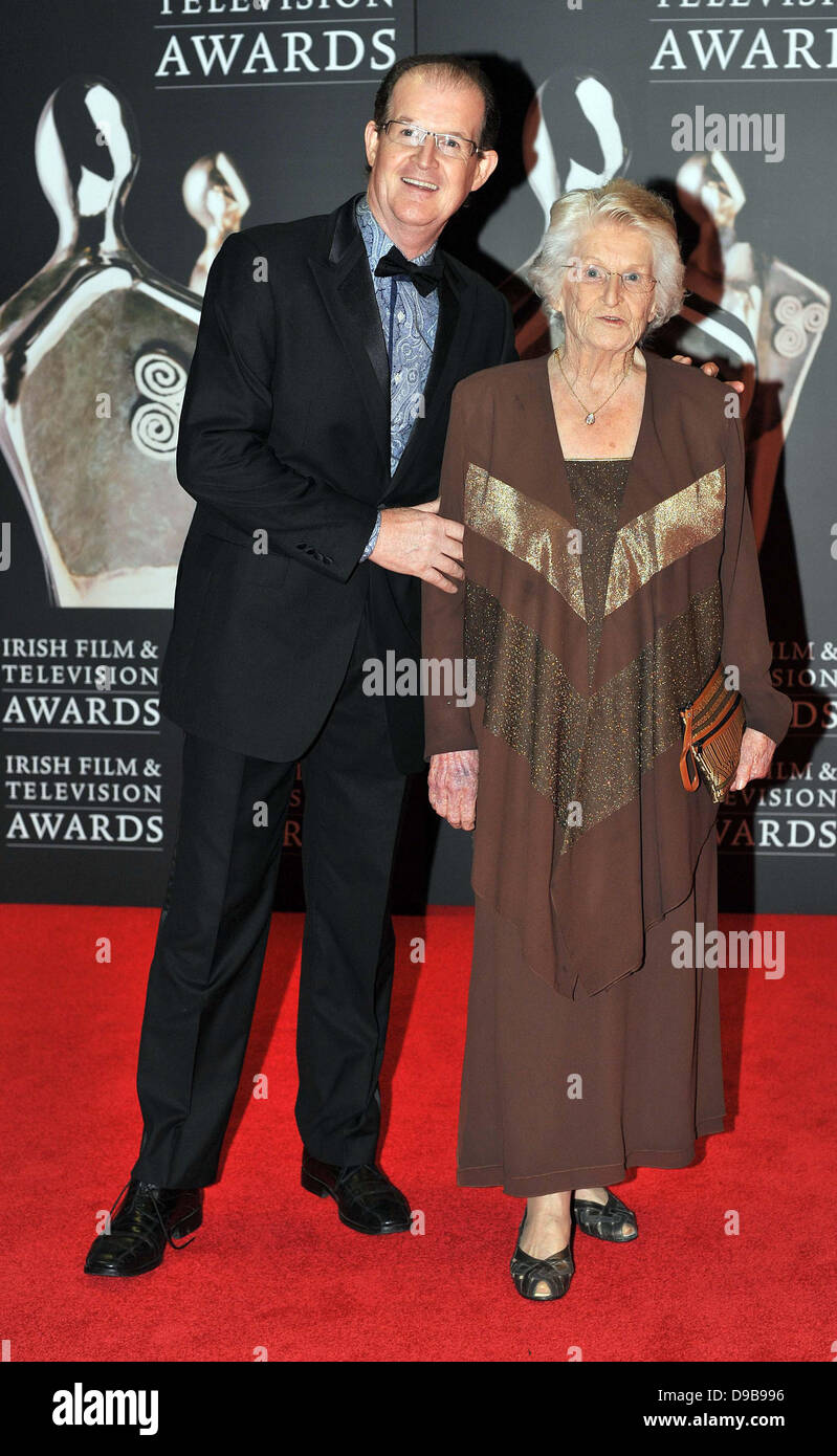 Aonghus McAnally and mother Ronnie Masterson The Irish Film and ...
