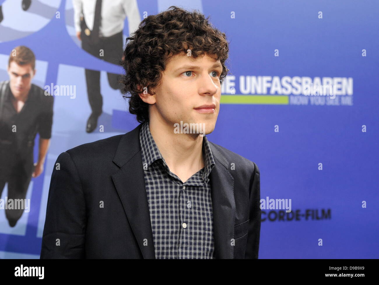 Munich, Germany. 17th June, 2013. US actor Jesse Eisenberg poses for ...
