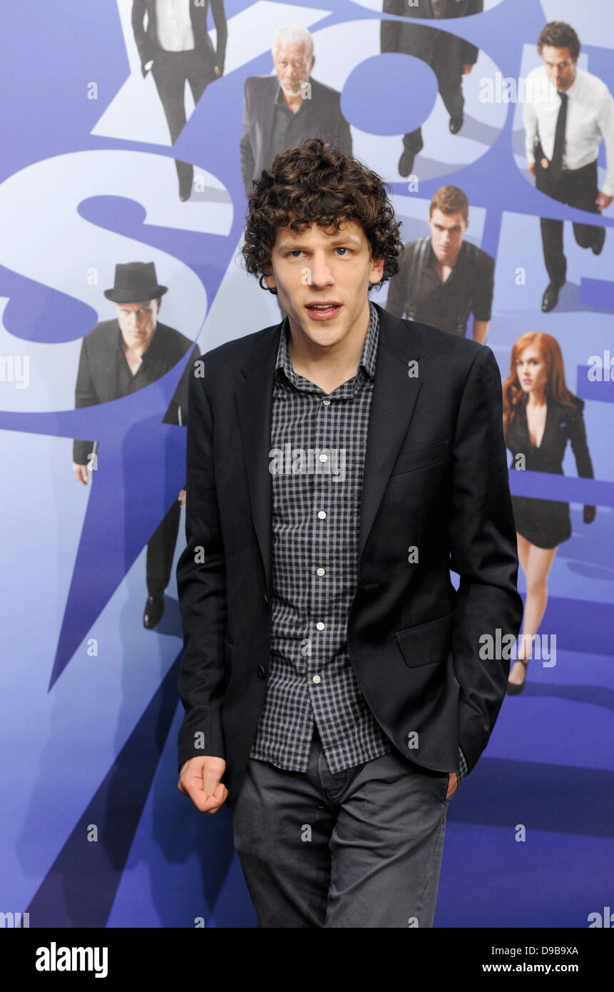 Munich, Germany. 17th June, 2013. US actor Jesse Eisenberg poses for ...