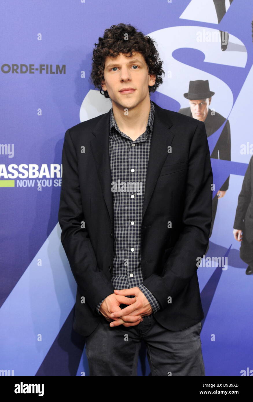Munich, Germany. 17th June, 2013. US actor Jesse Eisenberg poses for ...