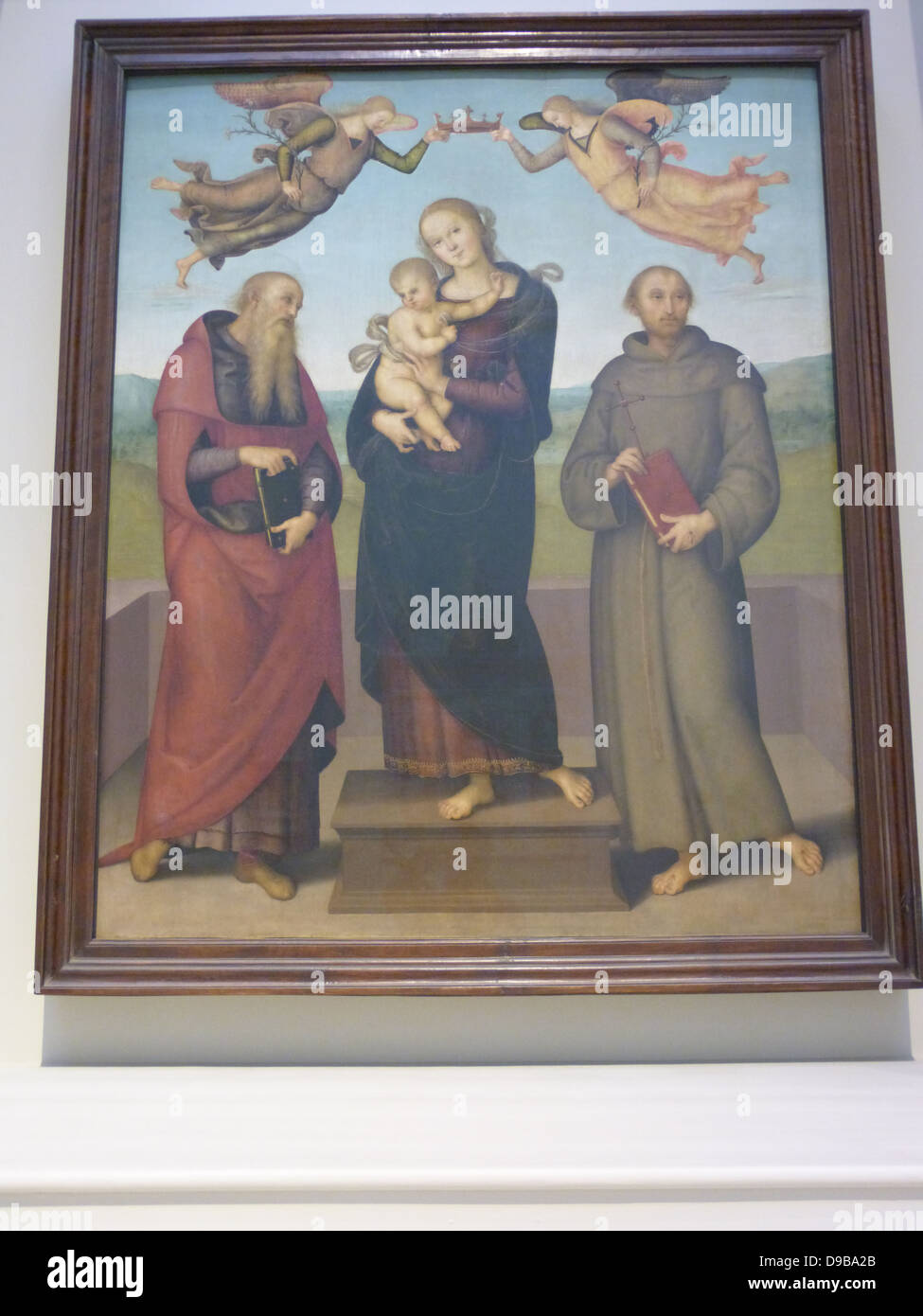 The Virgin of Loreto with St Jerome and St Francis about 1507 - 15. Pietro Perugino (approx 1450 ...