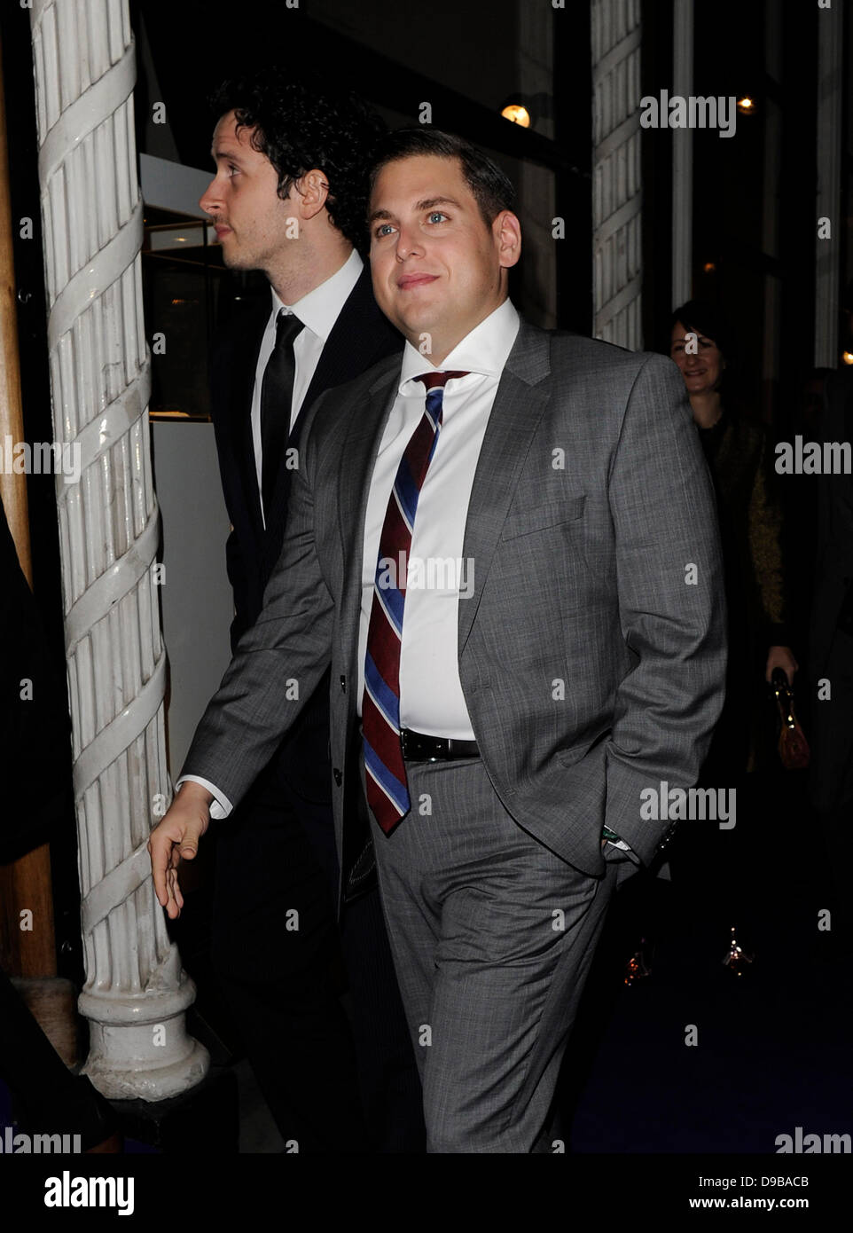 Jonah Hill arriving at BAFTAs nominees party held at Asprey New Bond ...