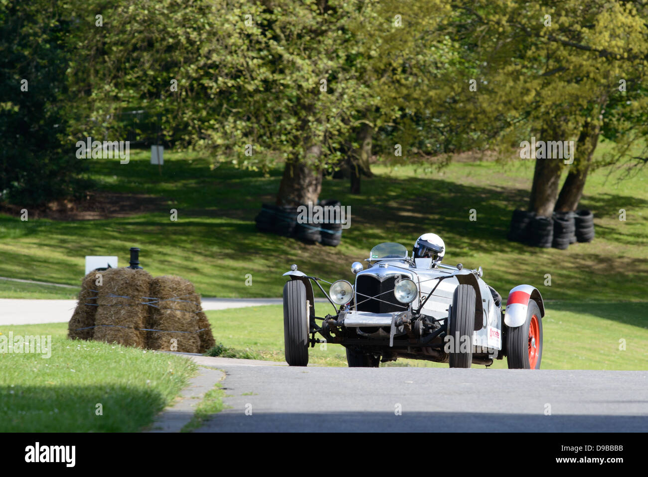 A car racing around Crystal Palace Park in London for the Motorsport at ...