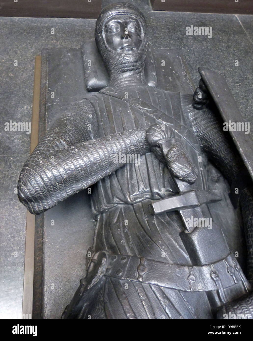 Plaster cast, English, Monument in Reigate stone, possibly of Gilbert ...