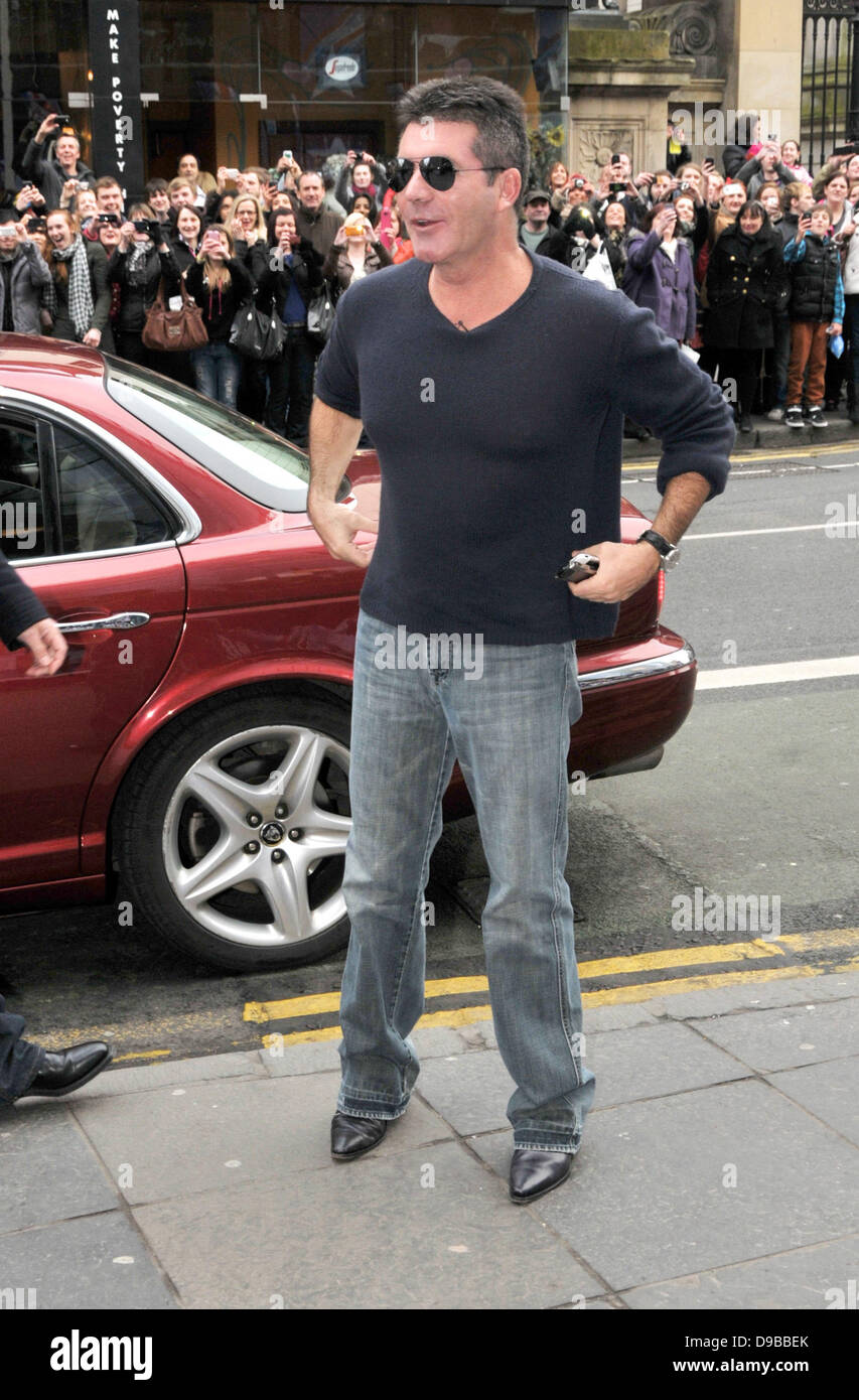 Simon Cowell arrives for 'Britain's Got Talent' Edinburgh auditions ...