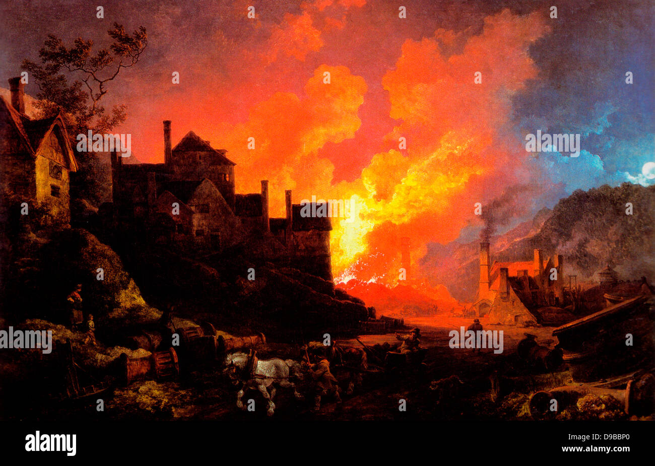 Coalbrookdale by Night, Philippe Jacques de Loutherbourg, 1801 ...