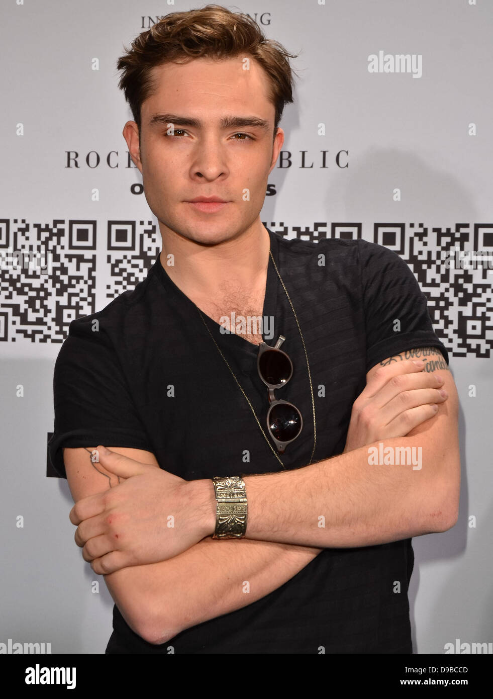 Ed Westwick Rock & Republic For Kohl's Fall 2012 fashion show during ...