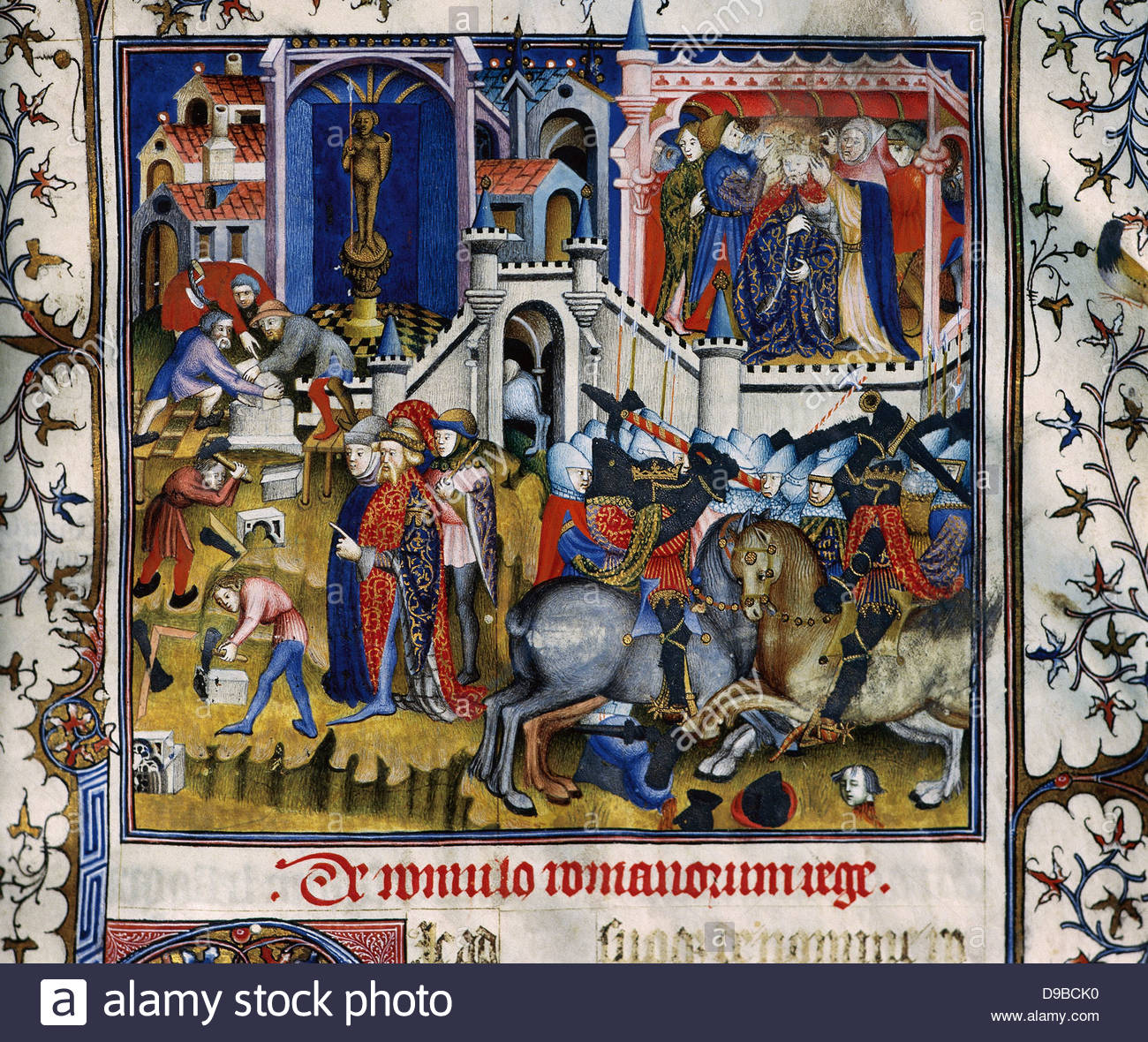 Francesco Petrarca (1304-1374). Romulo Romano Regnorum. Foundation of ...
