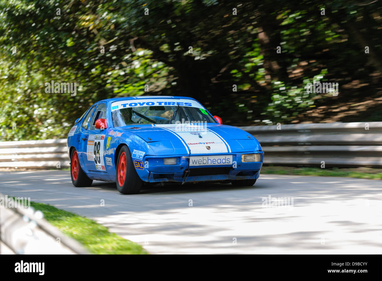 A car racing around Crystal Palace Park in London for the Motorsport at ...