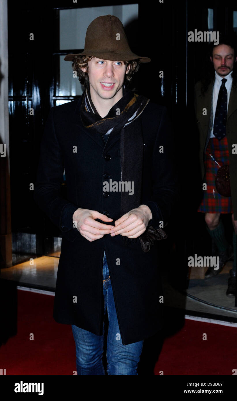 Johnny Borrell Lancome pre-BAFTA cocktail party held at the Savoy ...