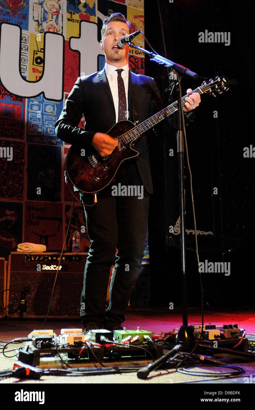 Isaac Hanson of band Hanson performs on stage at The Phoenix Concert ...