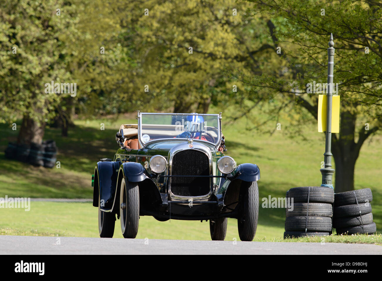 A car racing around Crystal Palace Park in London for the Motorsport at ...