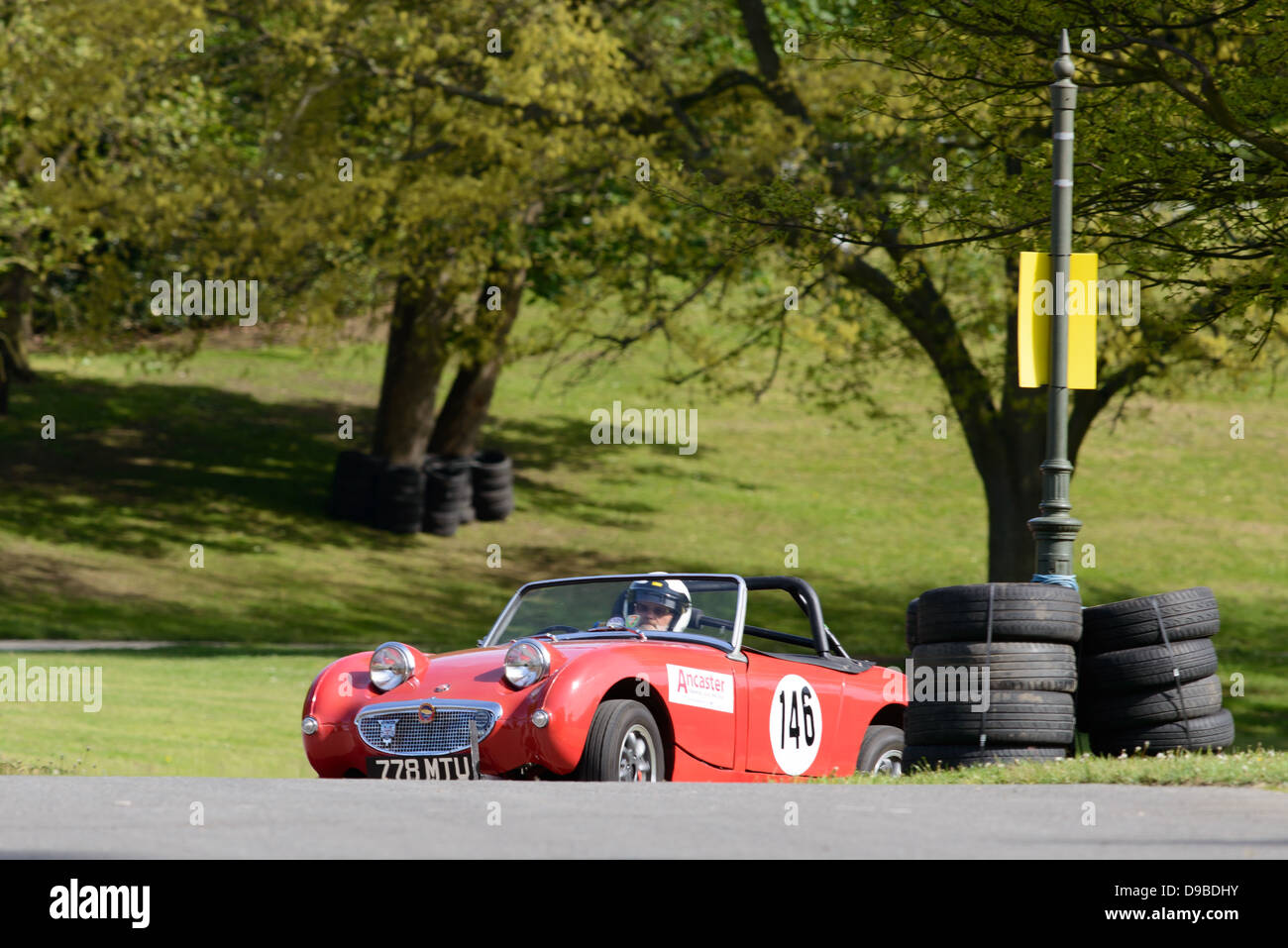 A car racing around Crystal Palace Park in London for the Motorsport at ...