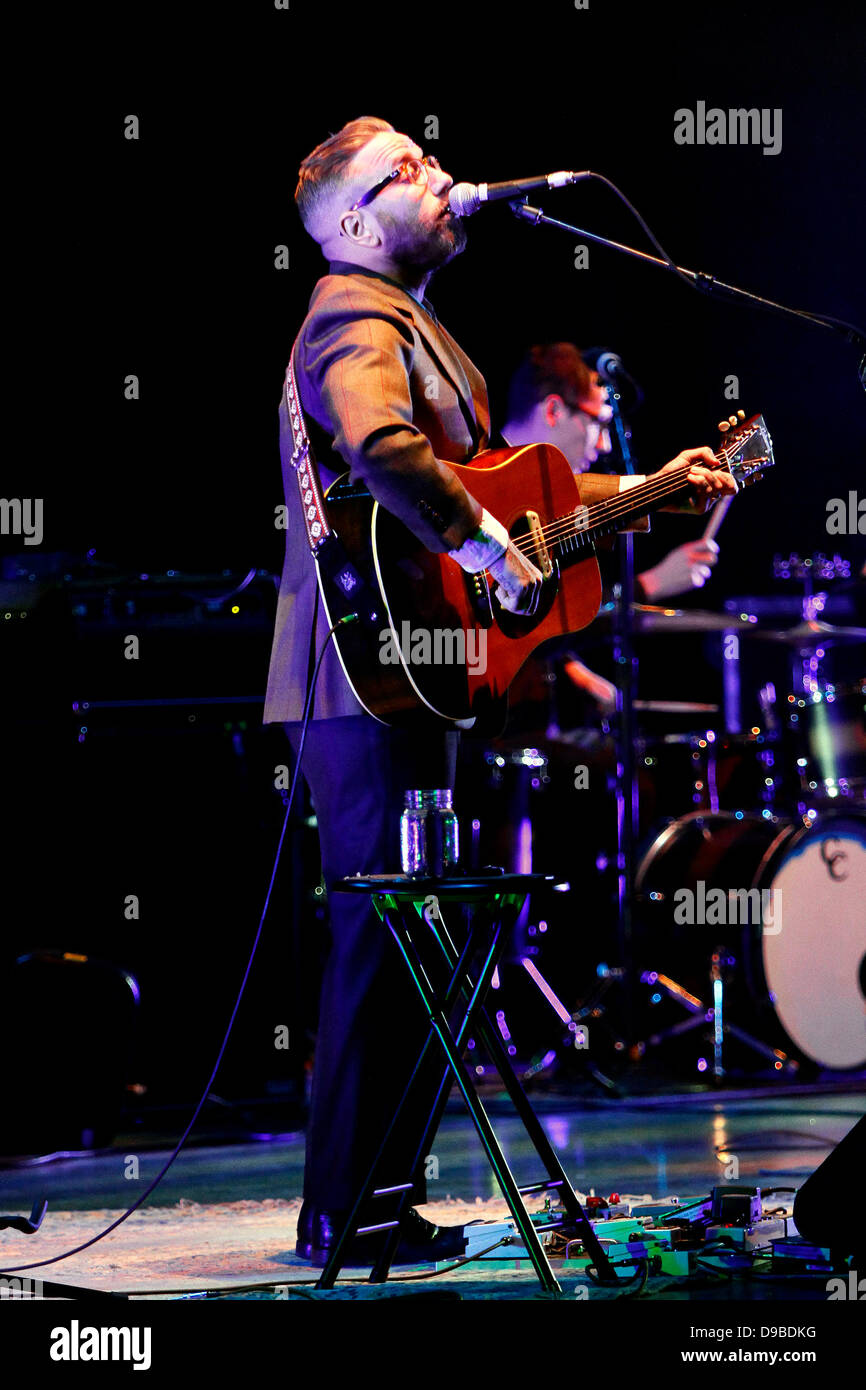 Dallas Green, aka City and Colour, performs on stage at The Massey Hall ...