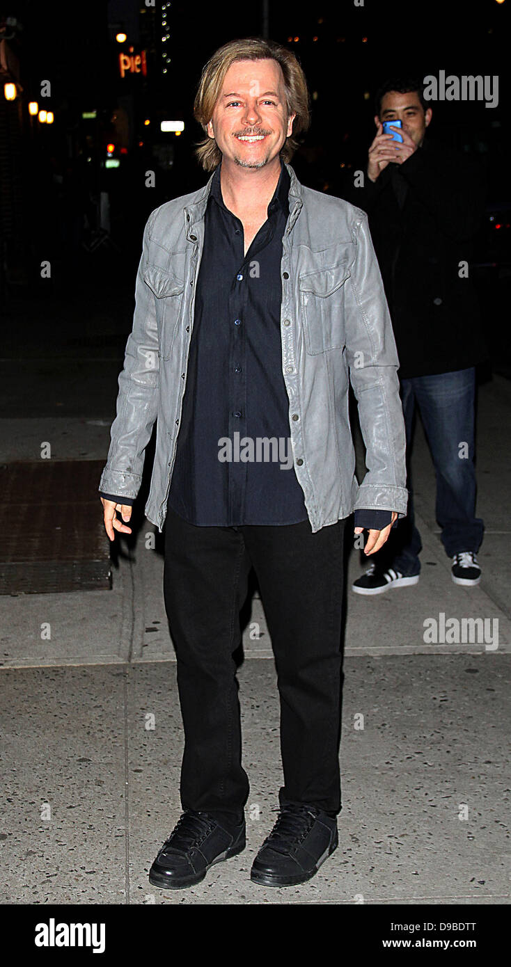 David Spade, arrives at the Ed Sullivan Theater for 'The Late Show with ...