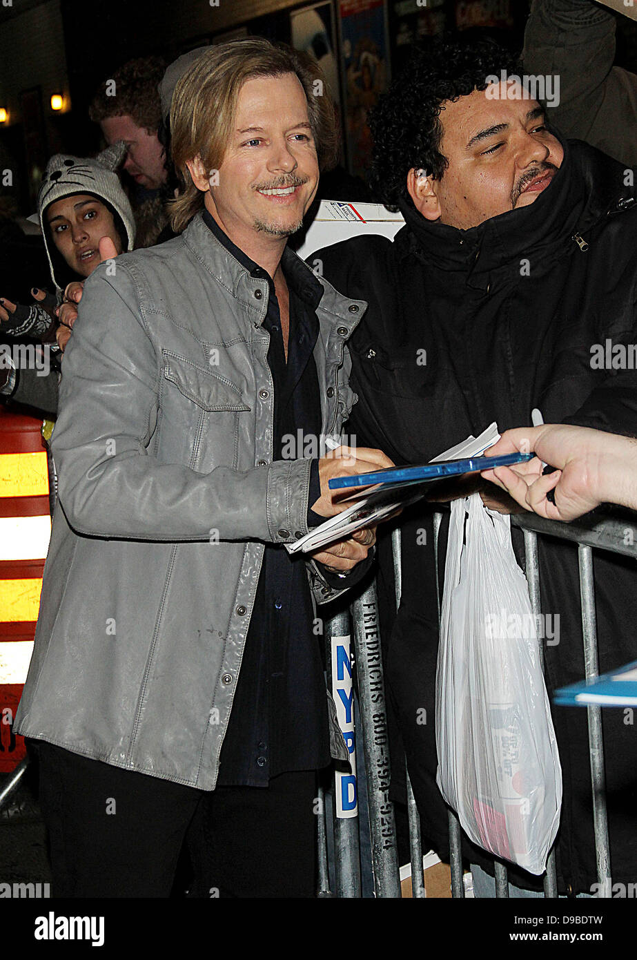 David Spade, arrives at the Ed Sullivan Theater for 'The Late Show with ...