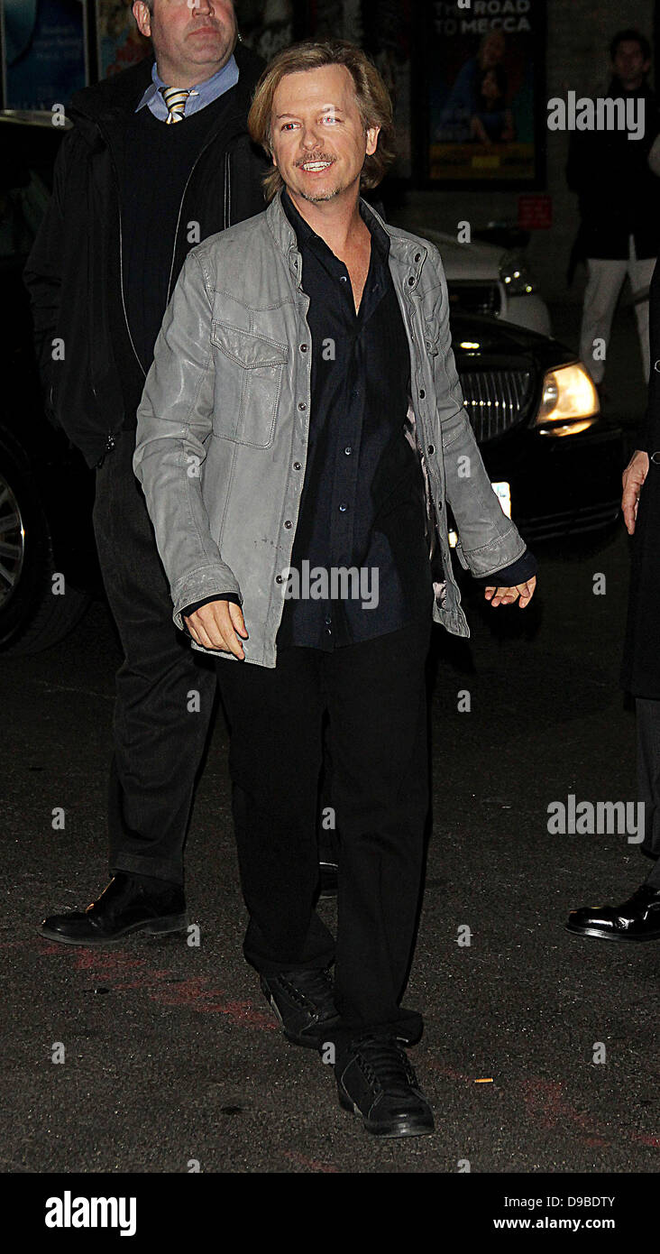David Spade, arrives at the Ed Sullivan Theater for 'The Late Show with ...