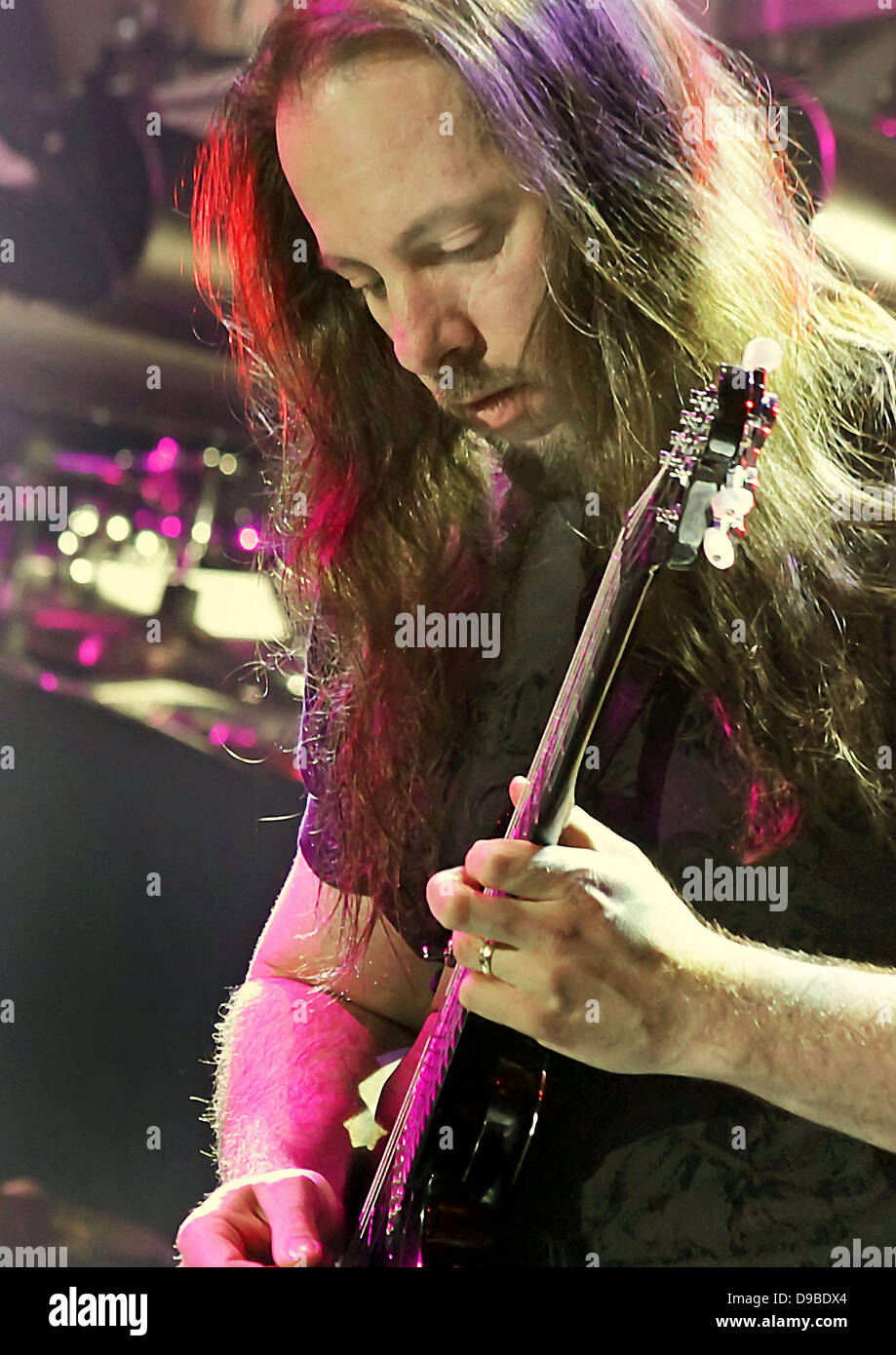 John Petrucci of Dream Theater performing at Manchester O2 Apollo ...