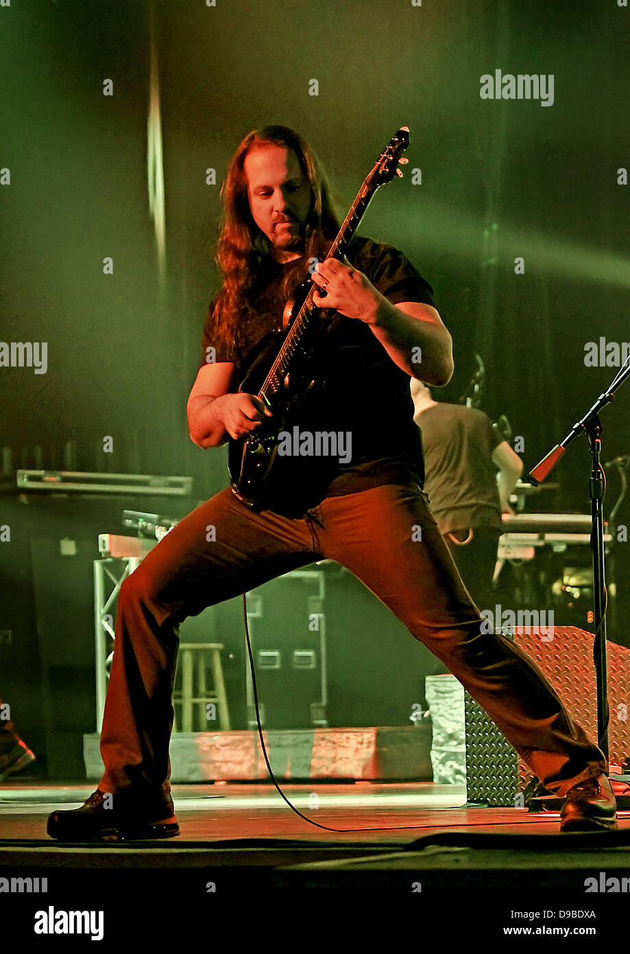 John Petrucci of Dream Theater performing at Manchester O2 Apollo ...