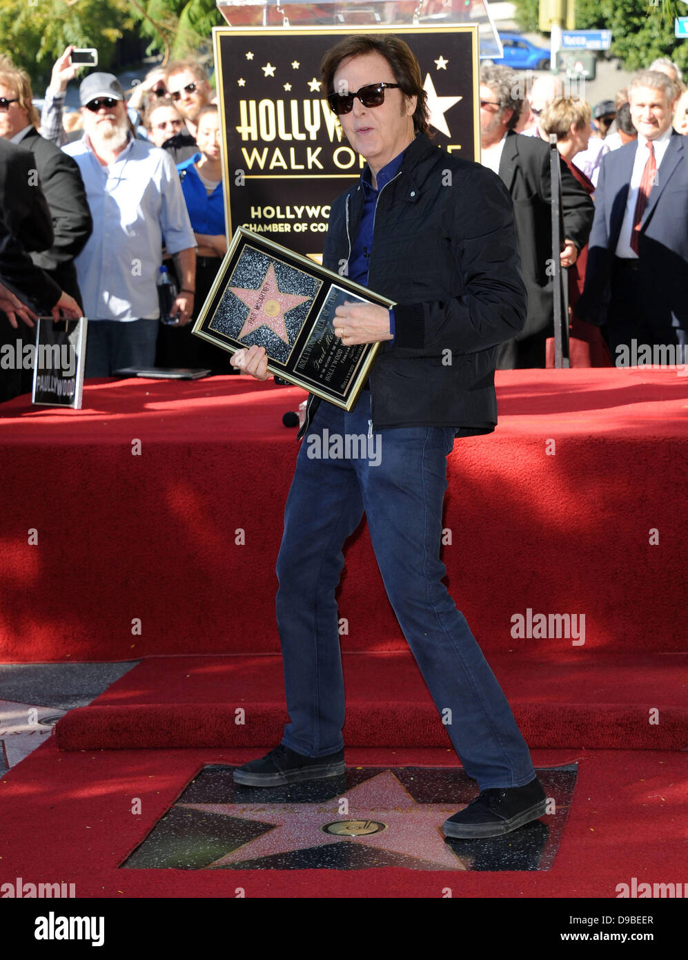 Paul McCartney is honored with a star on The Hollywood Walk Of Fame ...