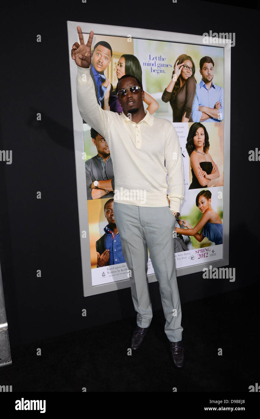 P Diddy, real name Sean Combs Premiere Of Screen Gems' "Think Like A ...