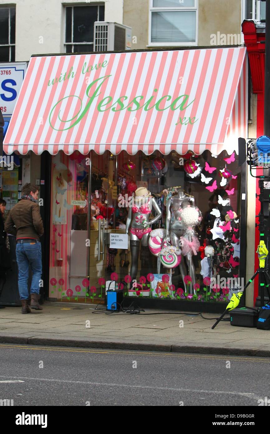 Jessica Wright's shop Essex, England - 30.01.12 Stock Photo - Alamy