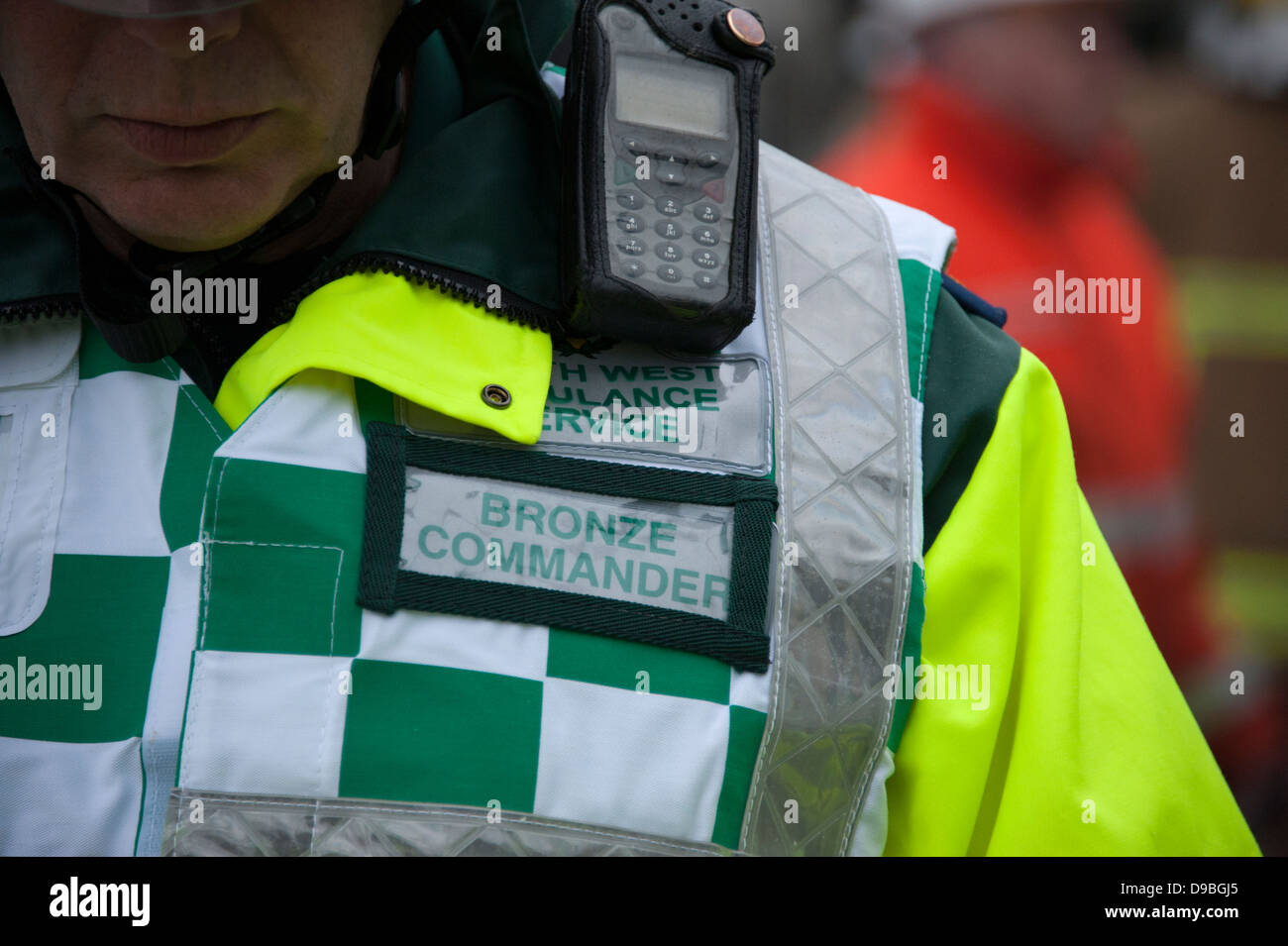 Ambulance Service Major Incident Bronze Commander Stock Photo, Royalty ...